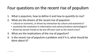 Political Economy of Populism | PDF