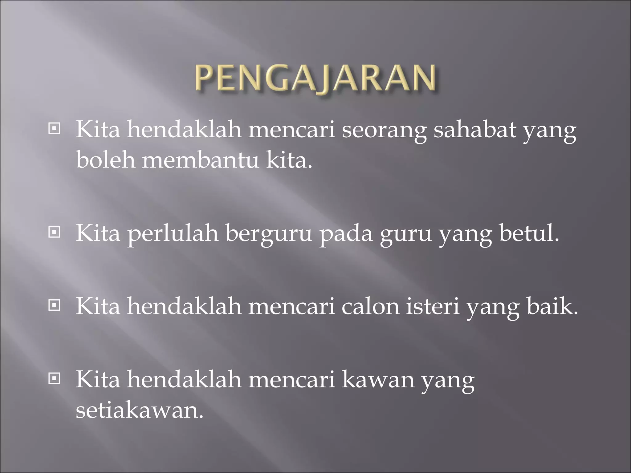 Gurindam 12 fasal yang keenam | PPT