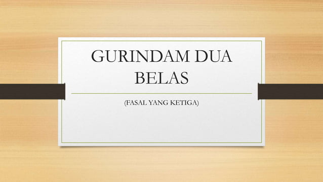 Gurindam dua belas | PPTX