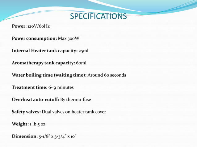 Gurin steam inhaler | PPT