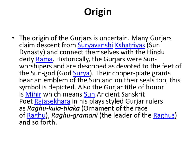 Gurjar culture | PPTX