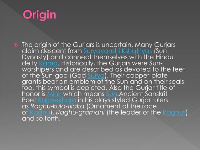 Gurjar culture | PPTX