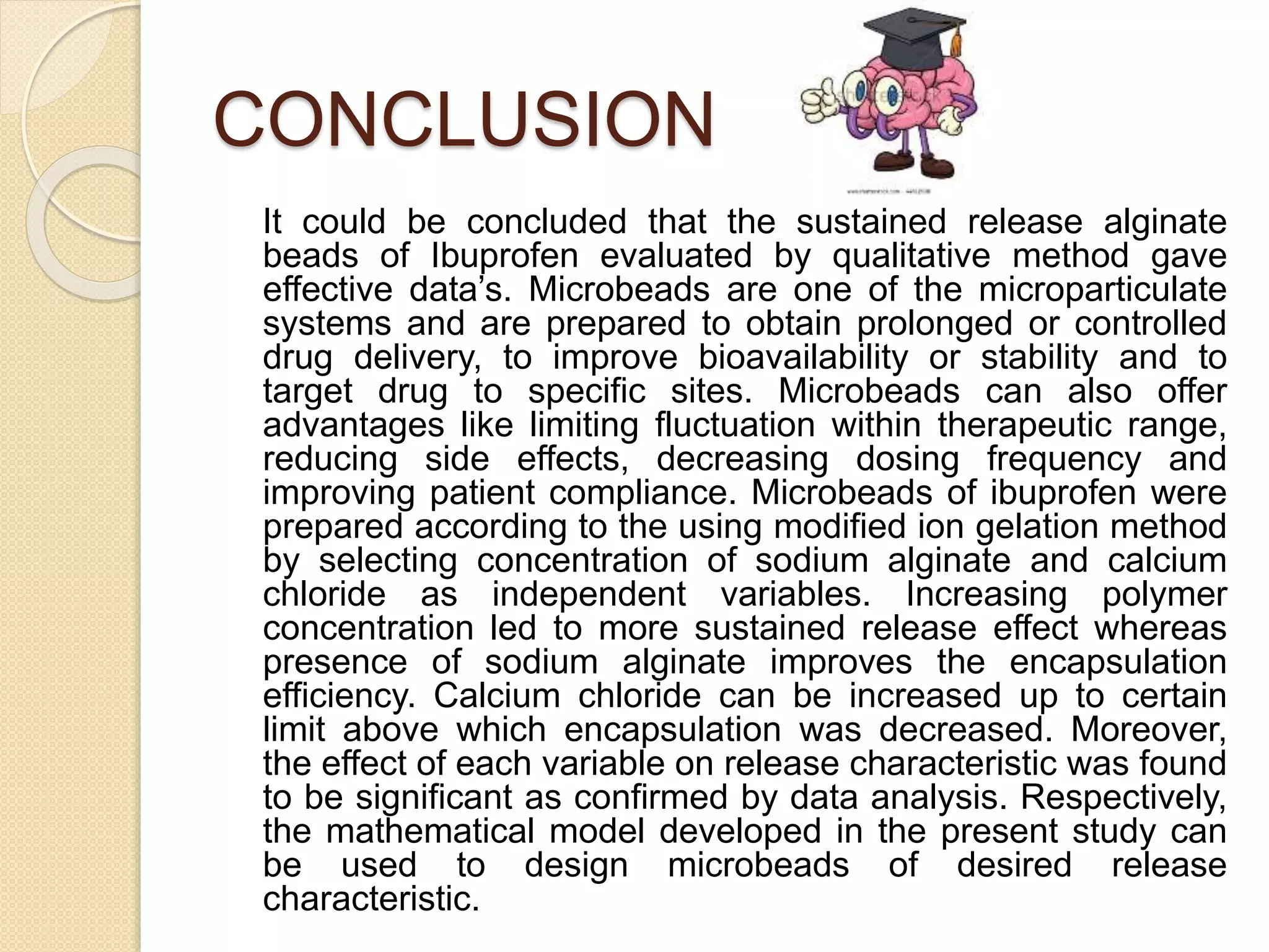 formulation and evaluation of microbeads | PPTX