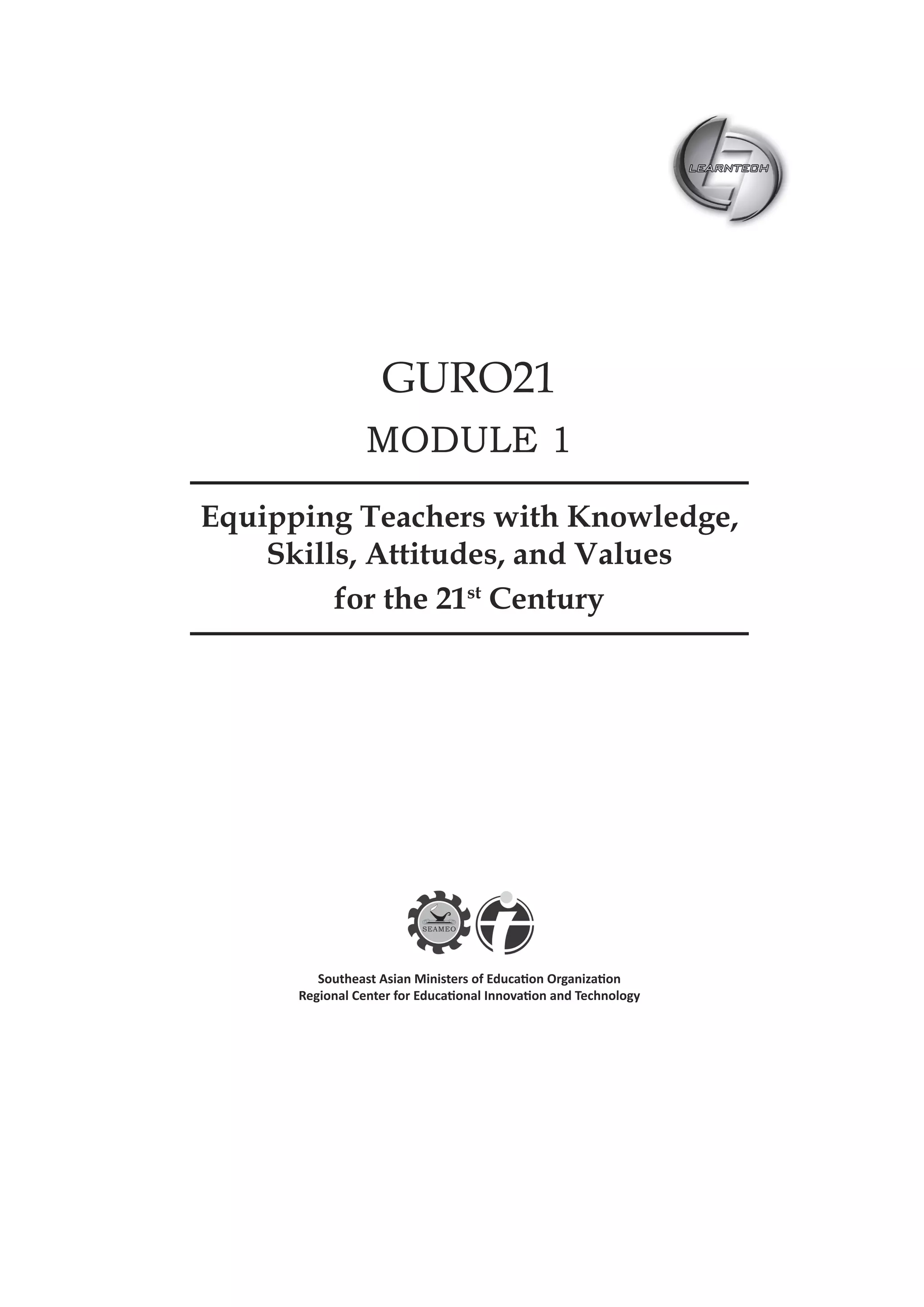 GURO21 Course 1 Module 1.pdf | Education industry | Industries