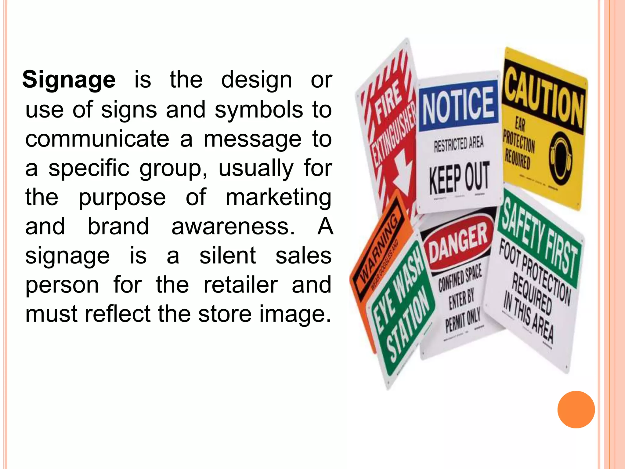 Retail Signages and types of it | PPTX