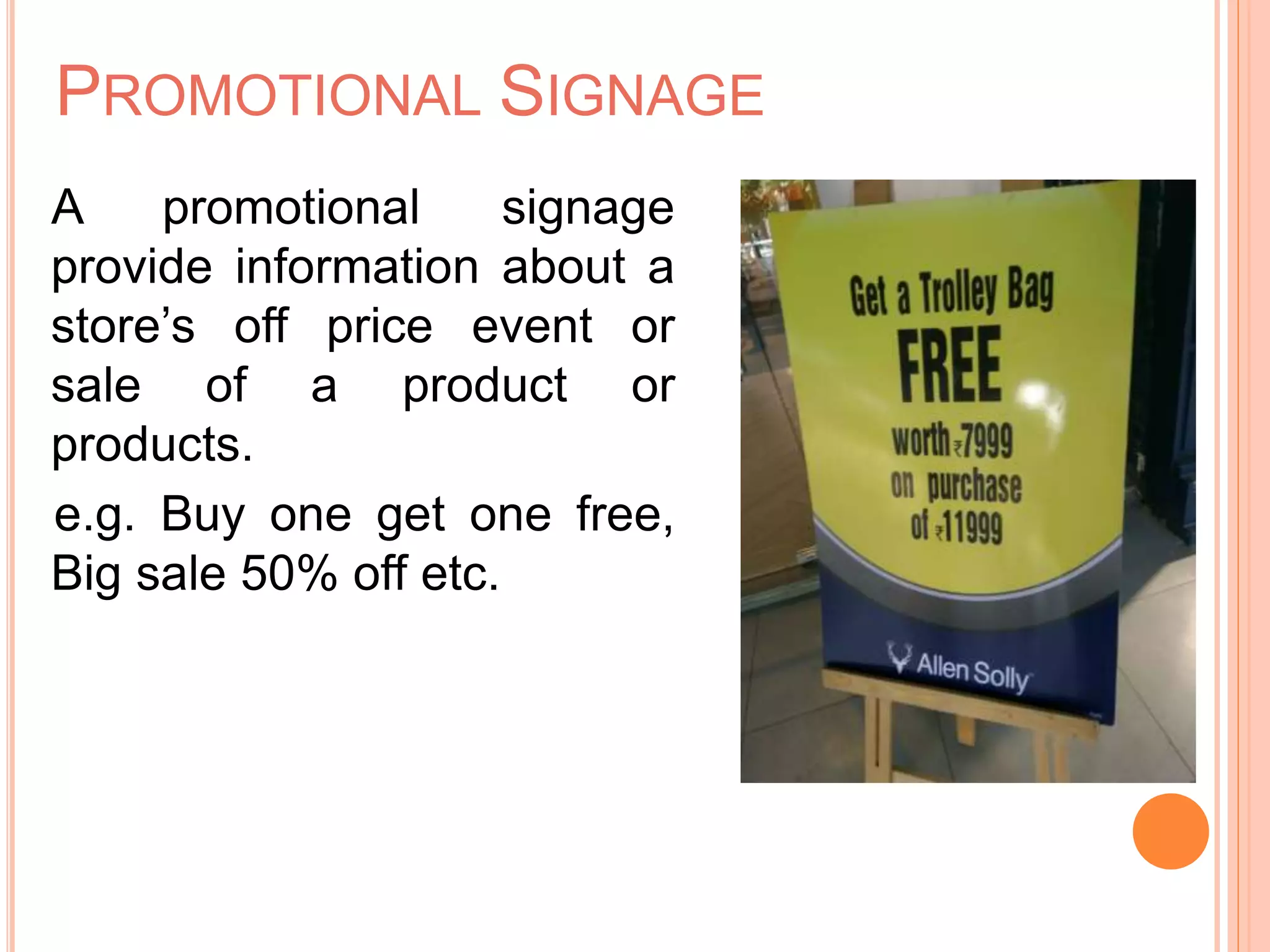 Retail Signages and types of it | PPTX