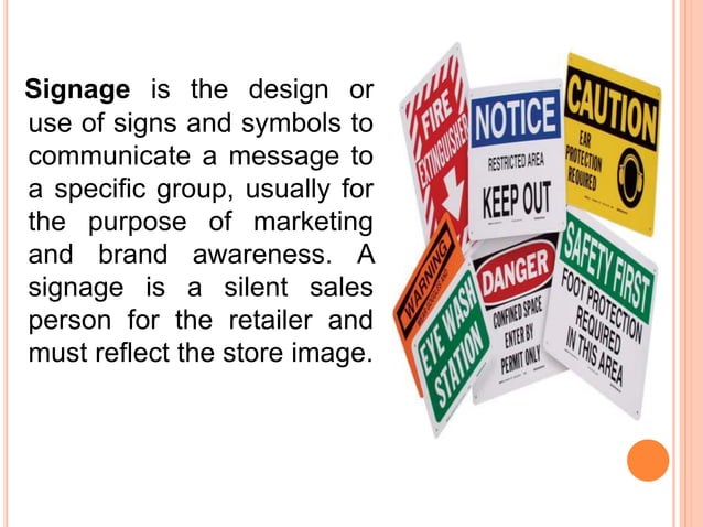 Retail Signages and types of it | PPT
