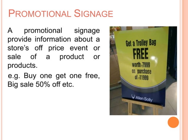 Retail Signages and types of it | PPT