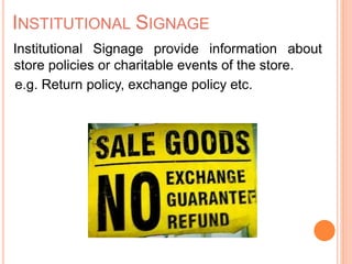 Retail Signages and types of it | PPTX