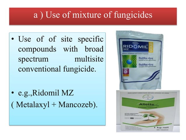 fungicide resistance and its management | PPTX