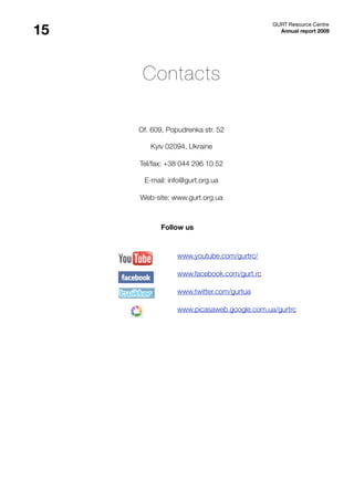 Gurt report 2009 | PDF