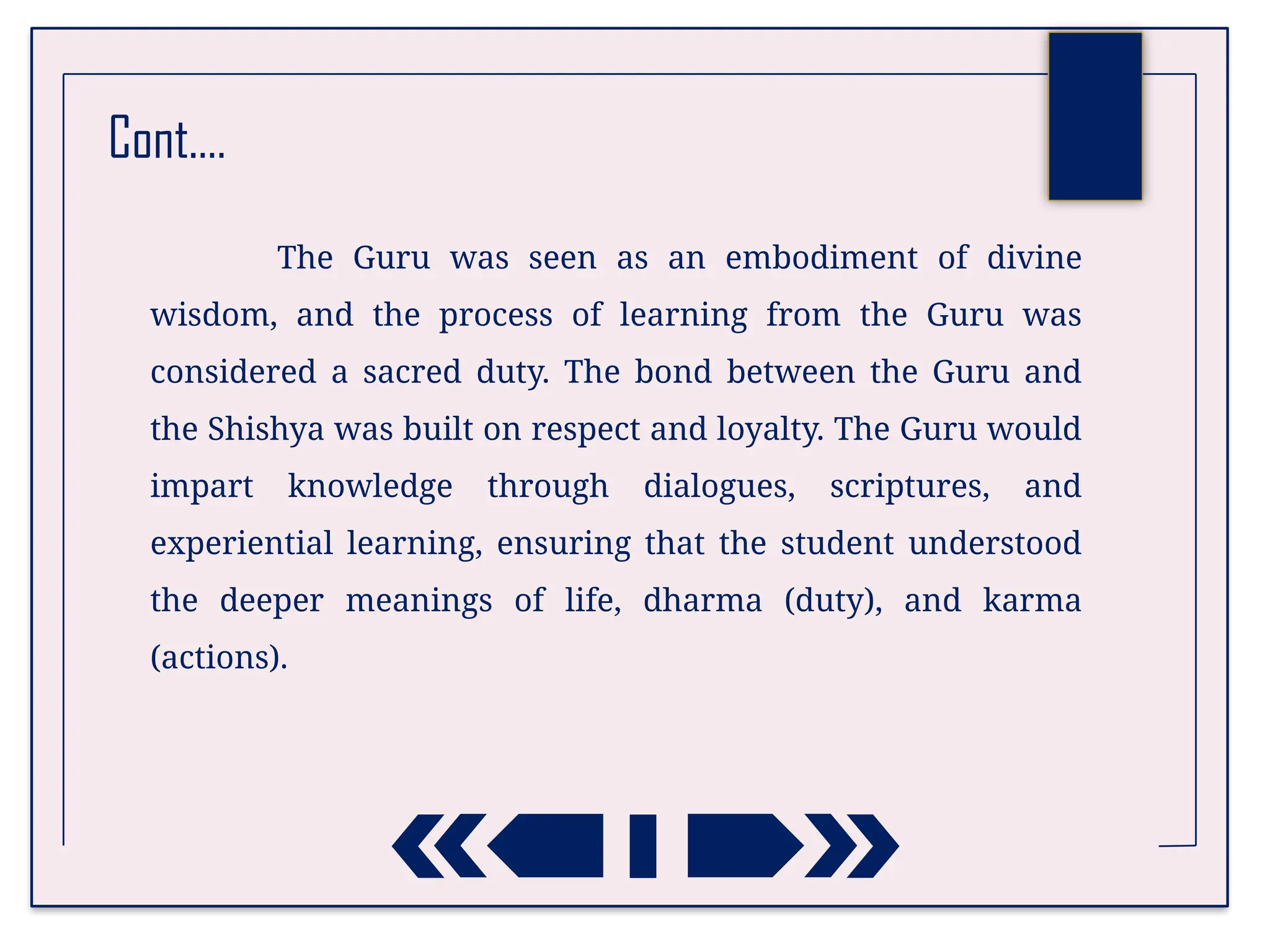 GURU- SHISHYA TRADITION IN VEDIC EDUCATION A FOUNDATION OF HOLISTIC ...