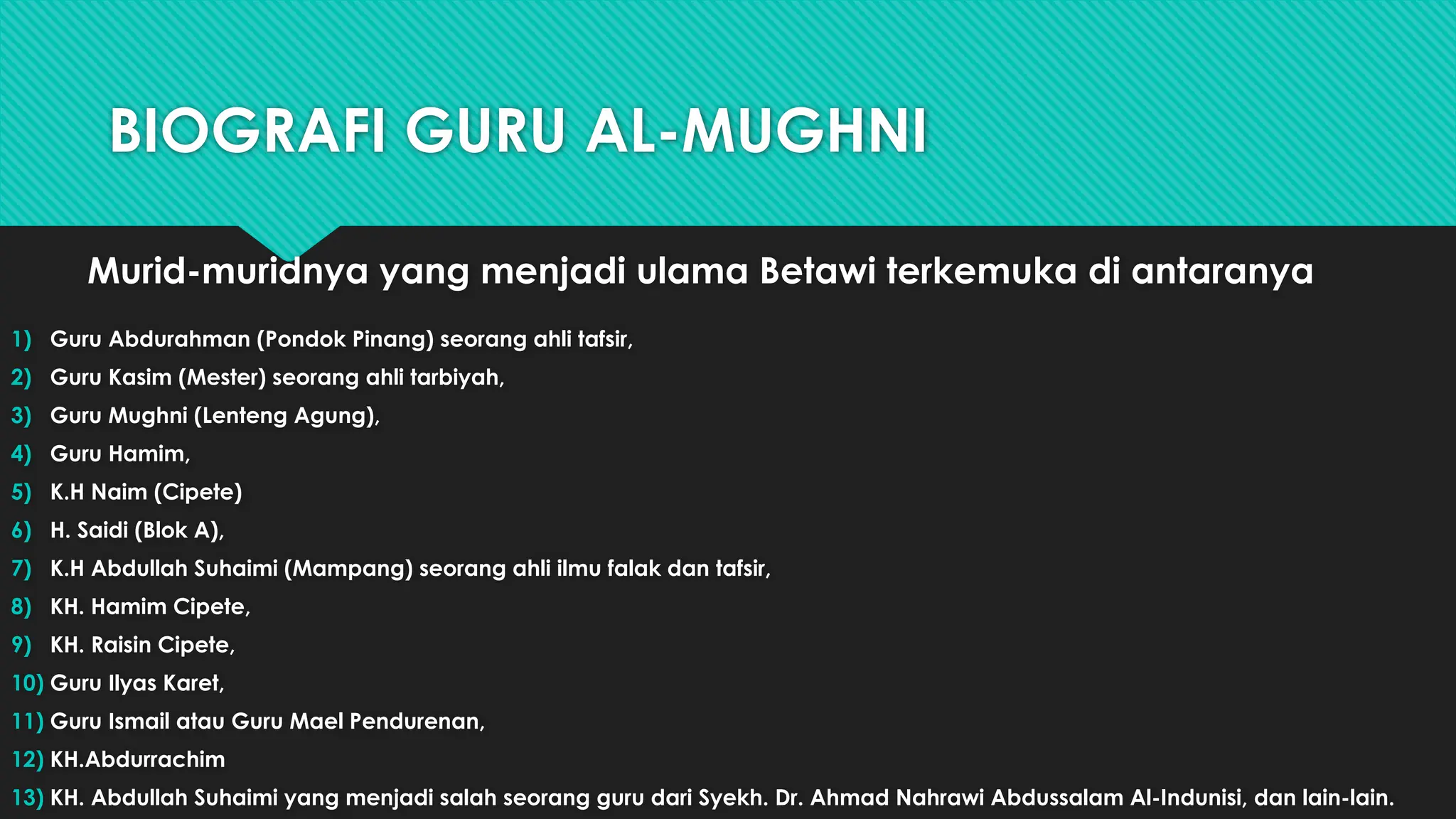 Guru al-Mughni: Ulama Betawi yang mendunia.pptx