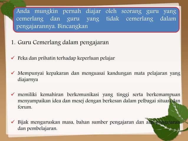 Guru cemerlang(pengajaran) | PDF