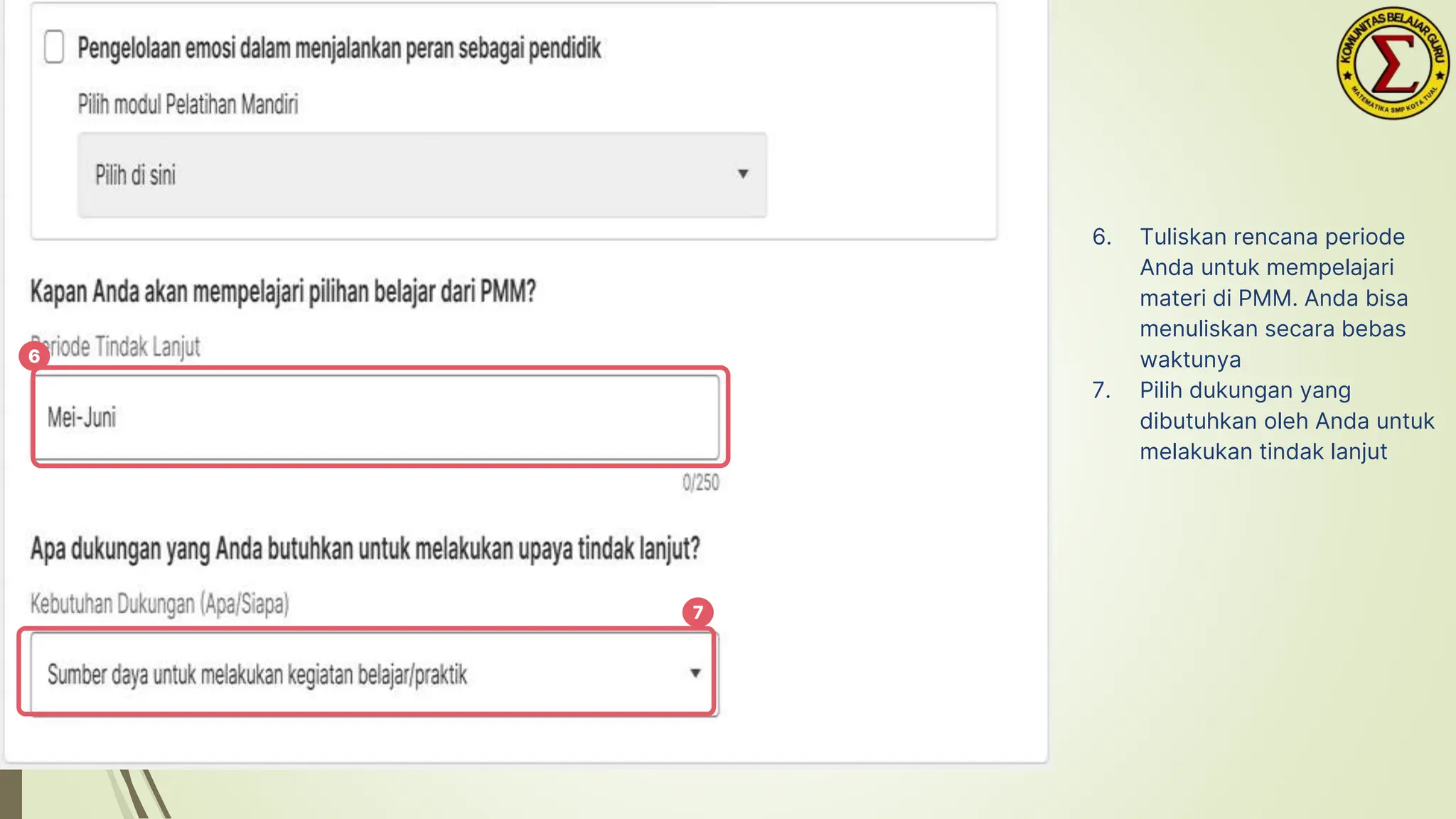 Panduan Pengisian E-Kinerja Guru dan Kepala Sekolah yang terintegrasi dengan PMM.pptx