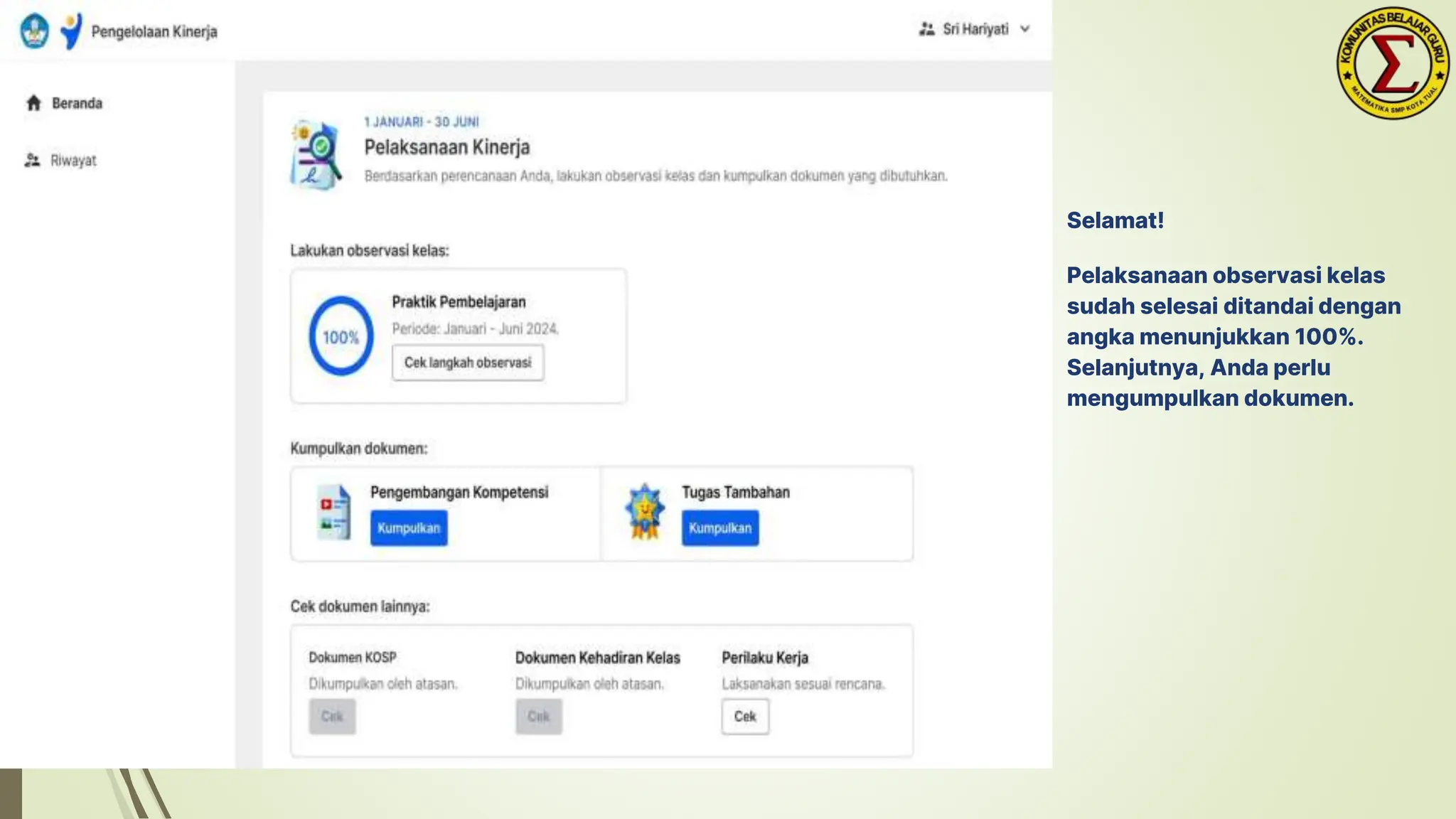 Panduan Pengisian E-Kinerja Guru dan Kepala Sekolah yang terintegrasi dengan PMM.pptx