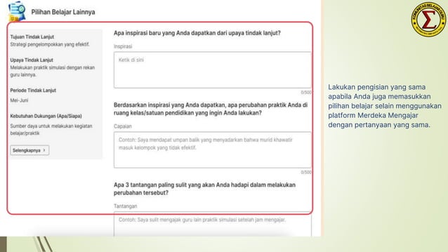 Panduan Pengisian E-Kinerja Guru dan Kepala Sekolah yang terintegrasi dengan PMM.pptx