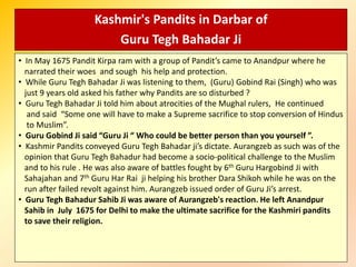 Sri Guru Gobind Singh Ji - A Saint and Soldier | PPT