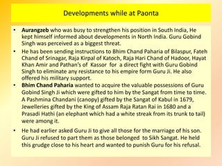 Sri Guru Gobind Singh Ji - A Saint and Soldier | PPT