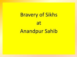 Sri Guru Gobind Singh Ji - A Saint and Soldier | PPT