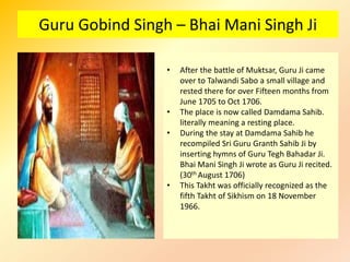 Sri Guru Gobind Singh Ji - A Saint and Soldier | PPT