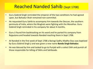 Sri Guru Gobind Singh Ji - A Saint and Soldier | PPT