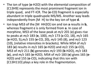 Structural characterization of morphine by using different types of ...