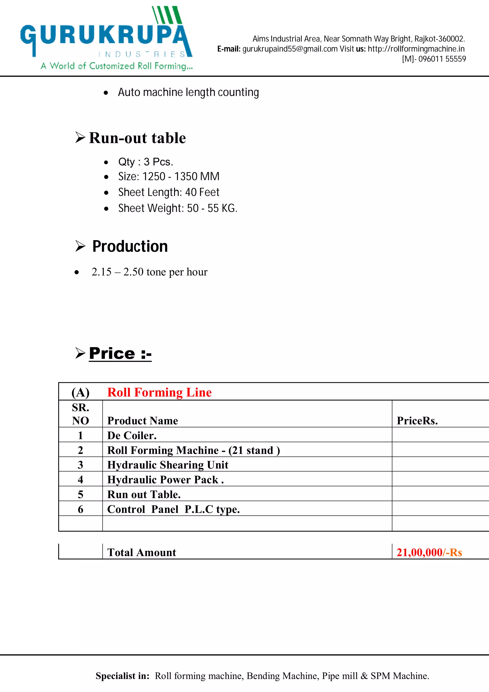 Roofing Sheet Machine | PDF