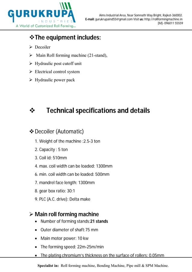 Roofing Sheet Machine | PDF | Commodities | Economy