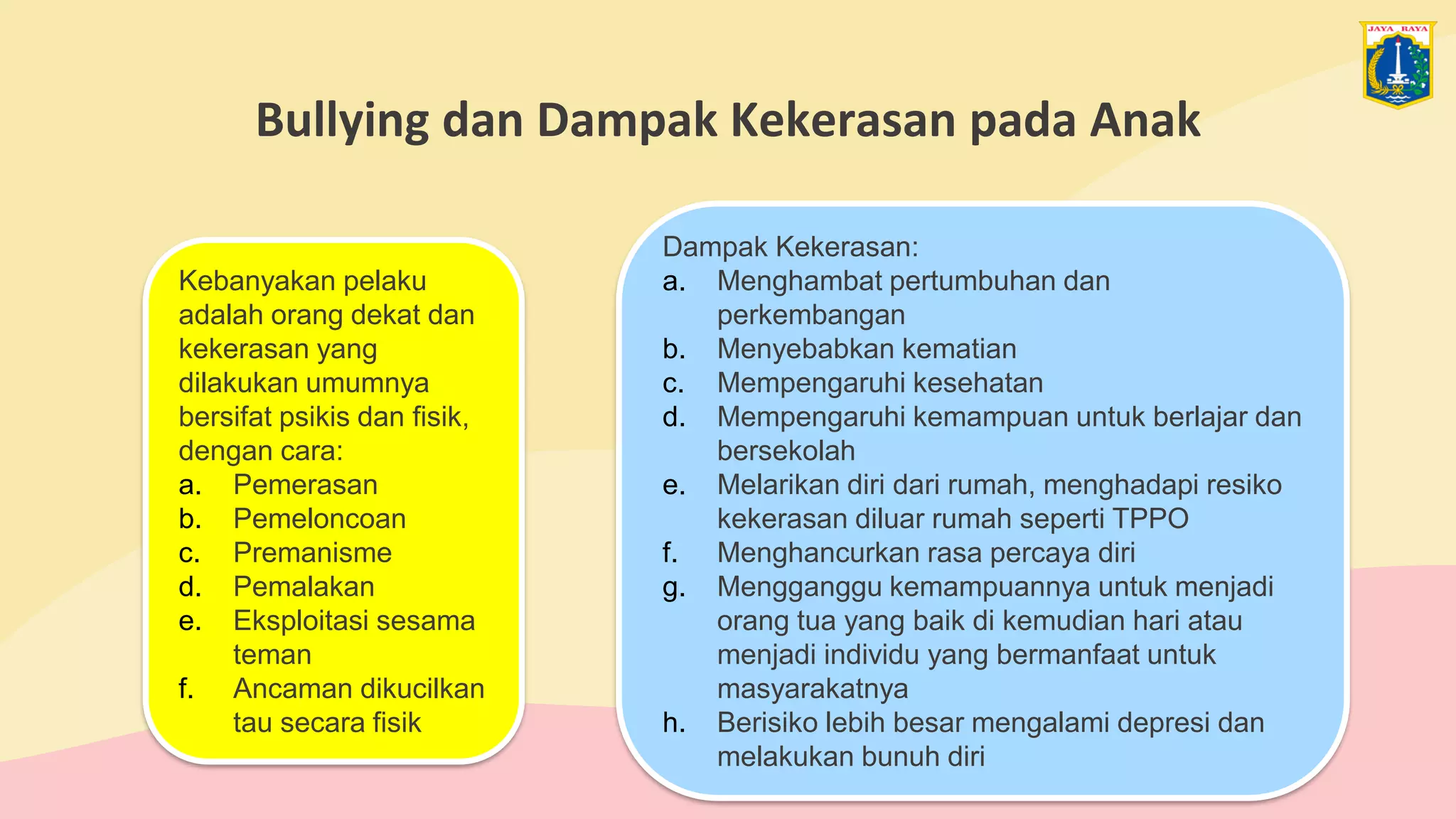 Materi sosialisasi pencegahan kekerasan thdp anak di sekolah | PDF