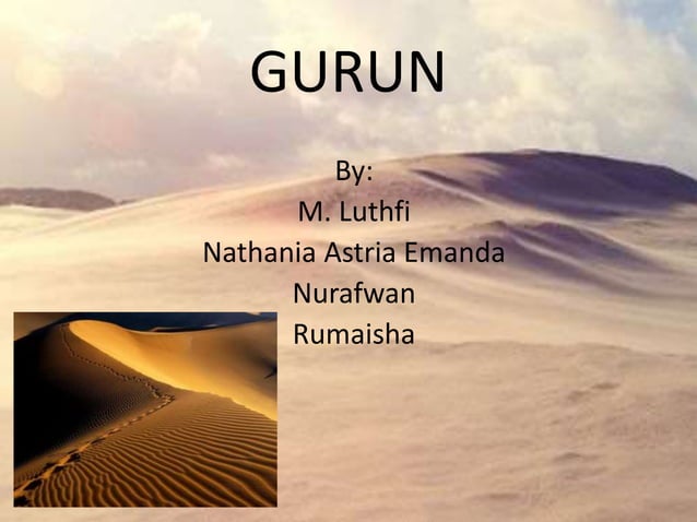 Bioma Gurun | PPTX