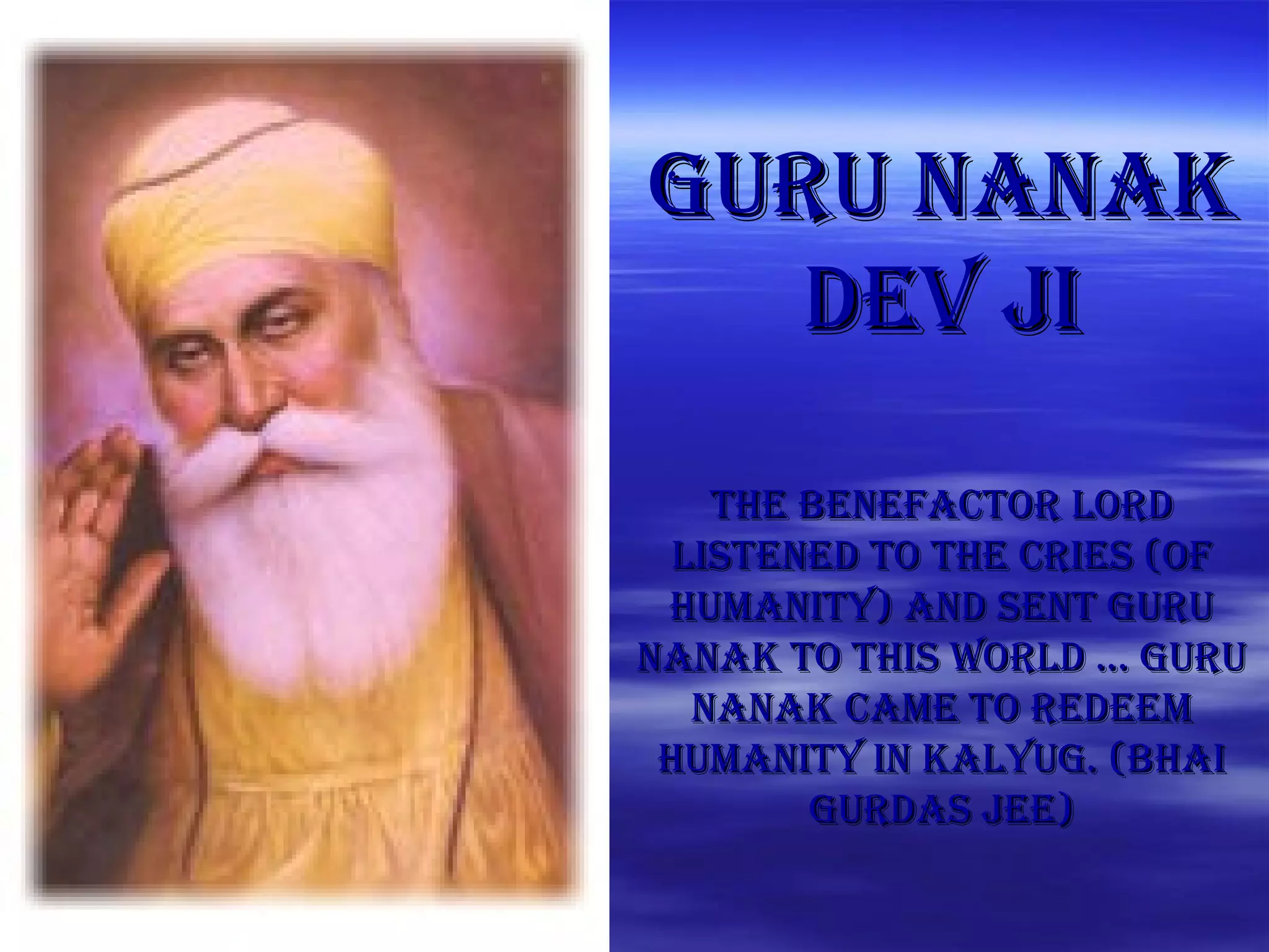 Guru nanak dev ji | PPT