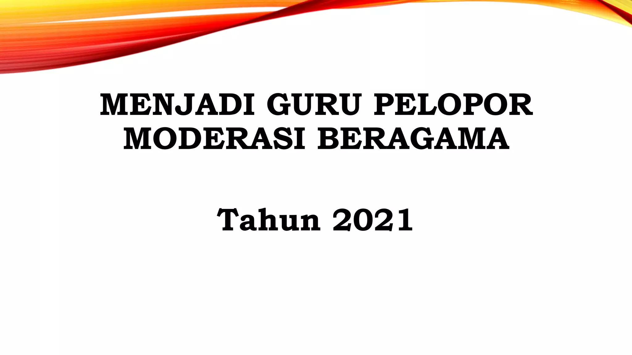 Guru pelopor moderasi beragama converted | PPT