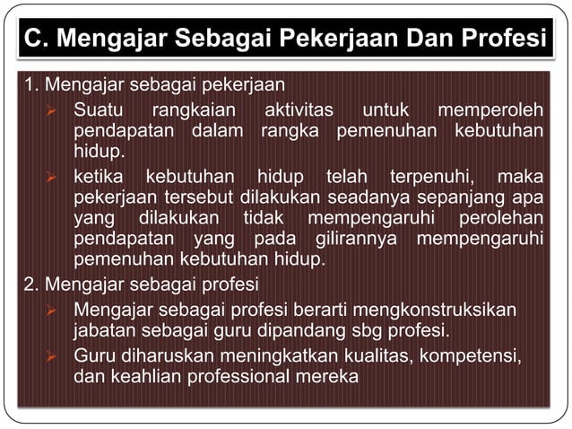 Guru, peran dan proses mengajar | PPT