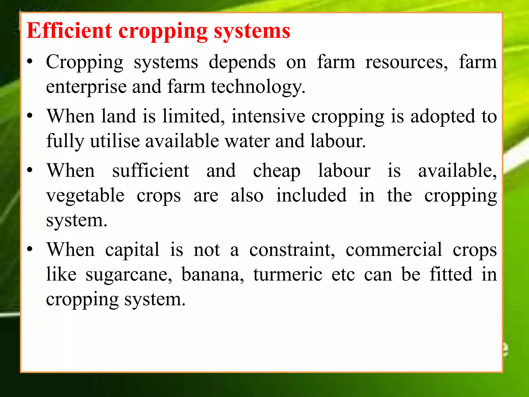 Rice based cropping system | PPTX