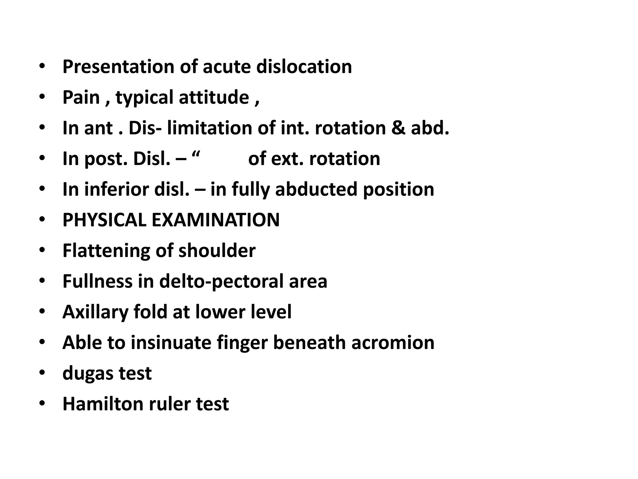 dislocations of shoulder dr.guru prasad | PPTX