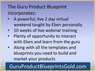 Guru product blueprint gold | PPT