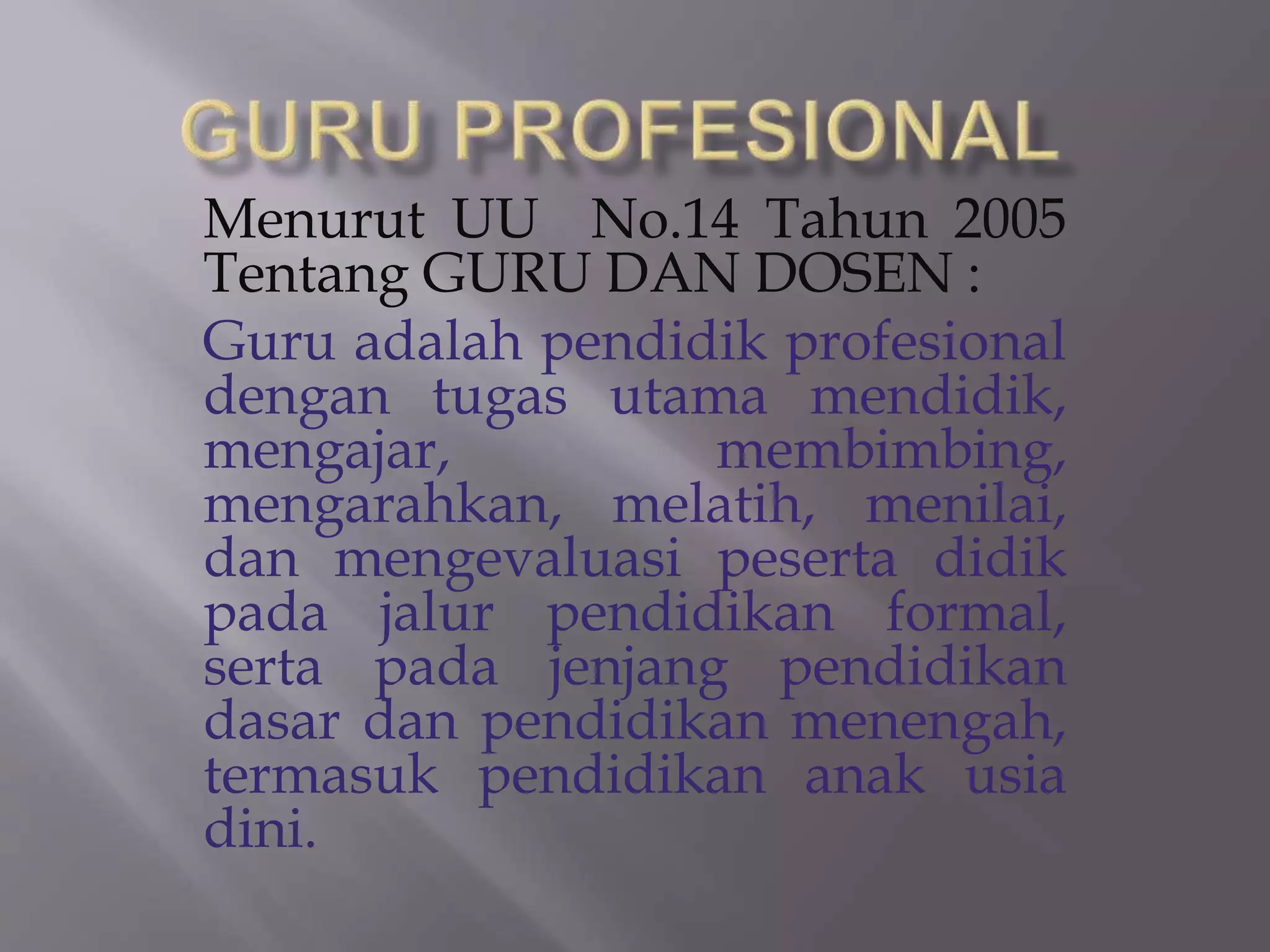 Guru profesional | PPT