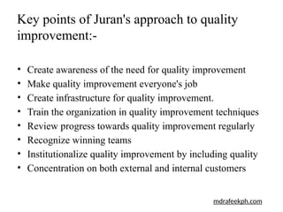 Quality Control Gurus and Quality Control Tools | PPTX