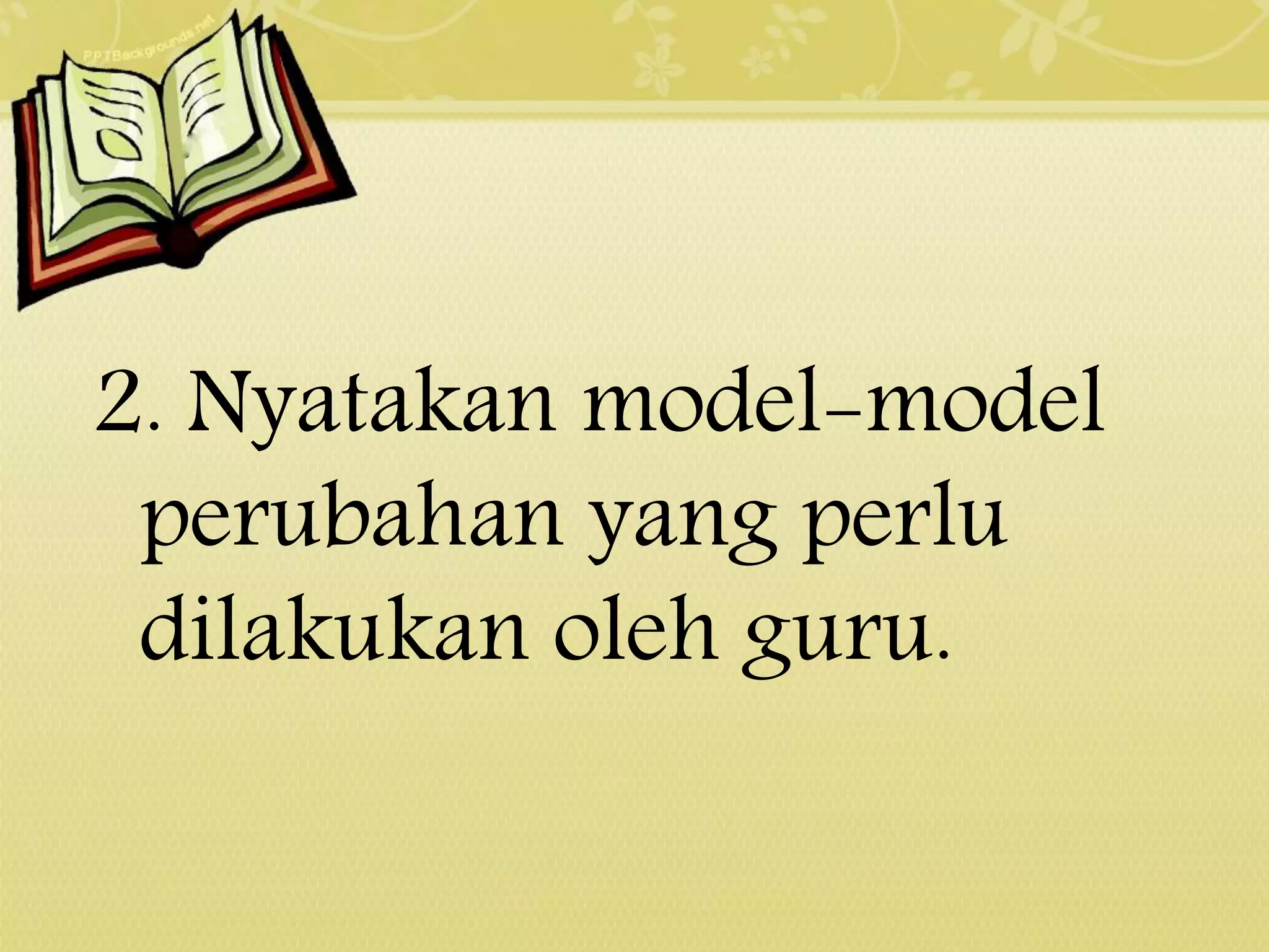 Guru sebagai agen perubahan(model perubahan) | PDF