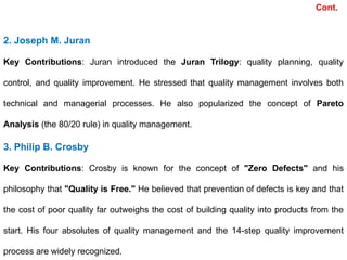 GURUS OF TQM ( Total Quality Management ) | PPTX