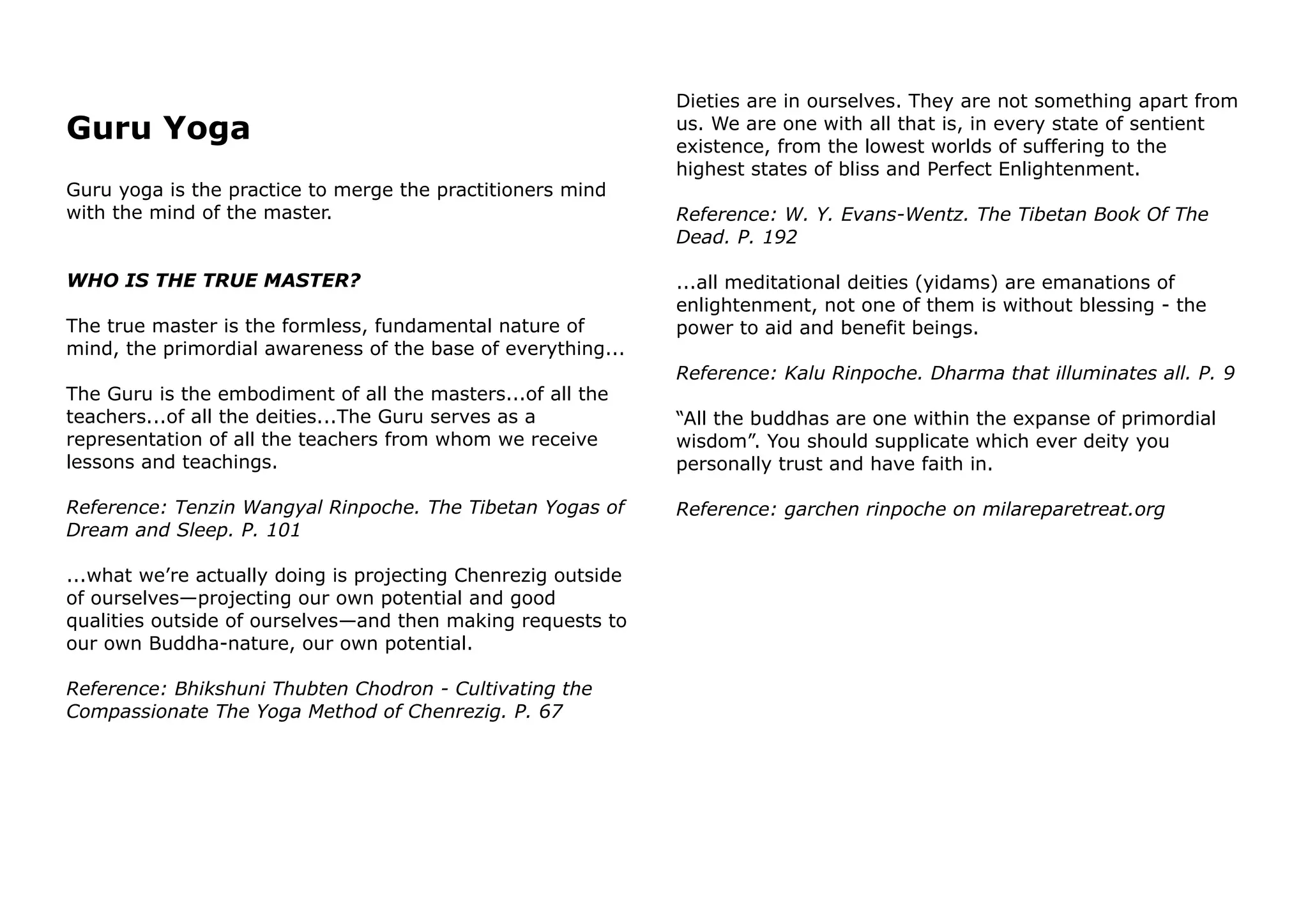 Guru yoga practice | PDF