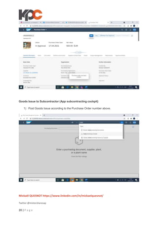 GU_SAP FIORI_Multilevel Subcontracting Process (Subcontracting Process with 2 Subcontractors).docx