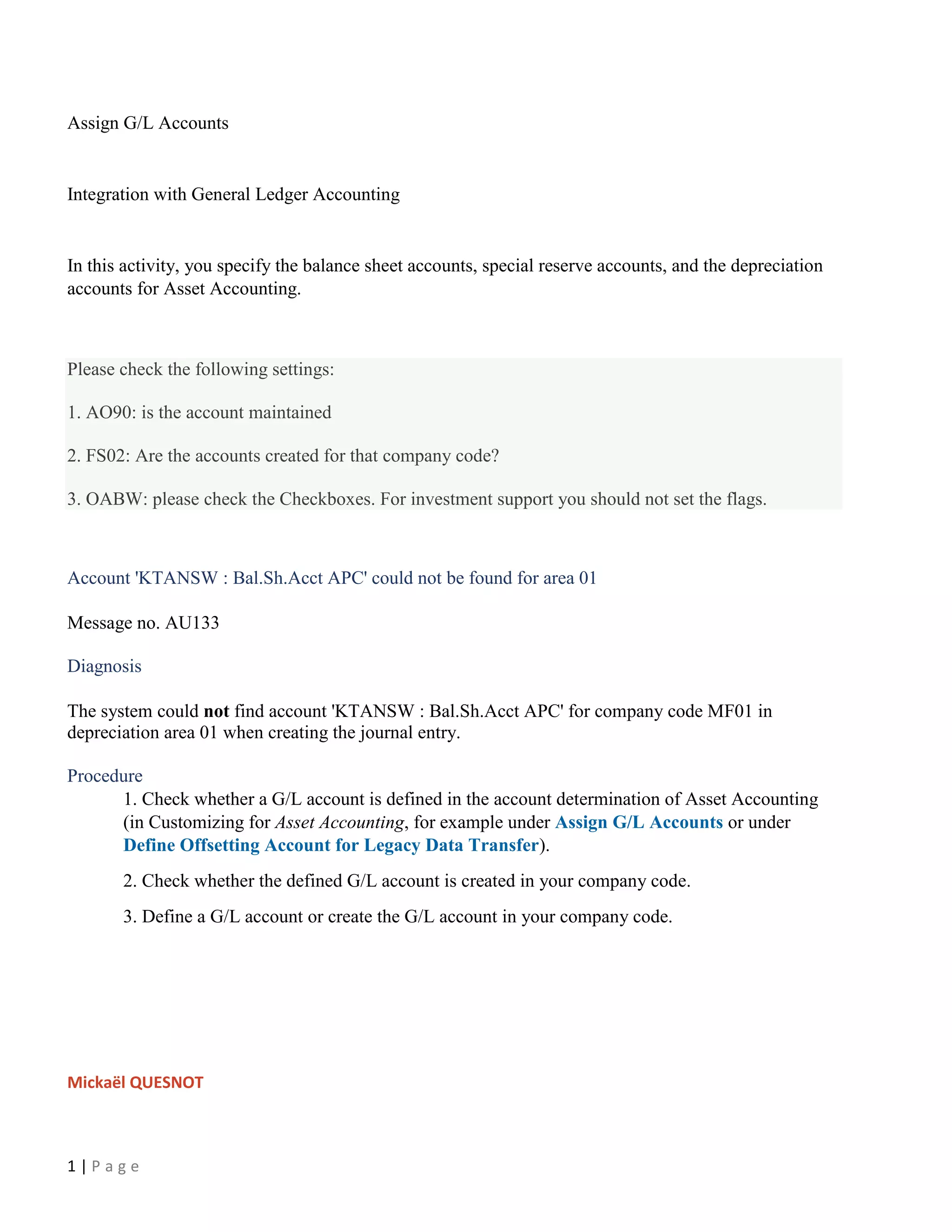 GU_SAP S4 HANA_Assign GL Accounts.docx