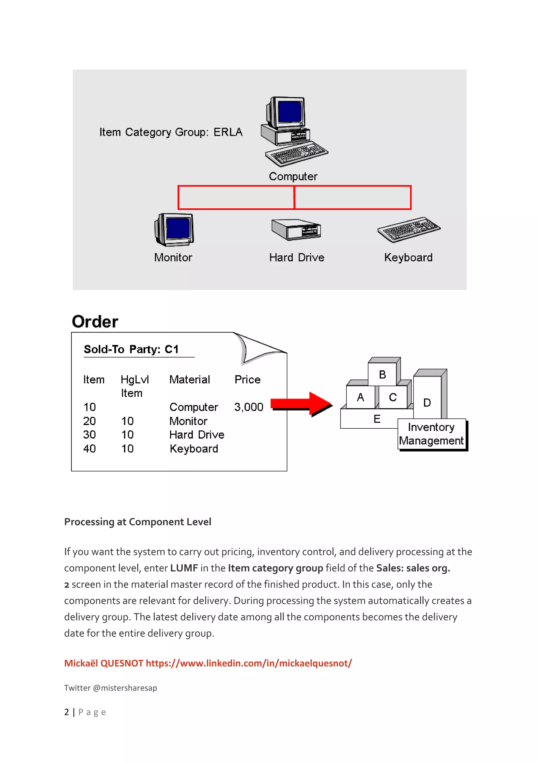 GU_SAP S4 HANA_Bills of Materials in Sales Documents.docx | Business ...