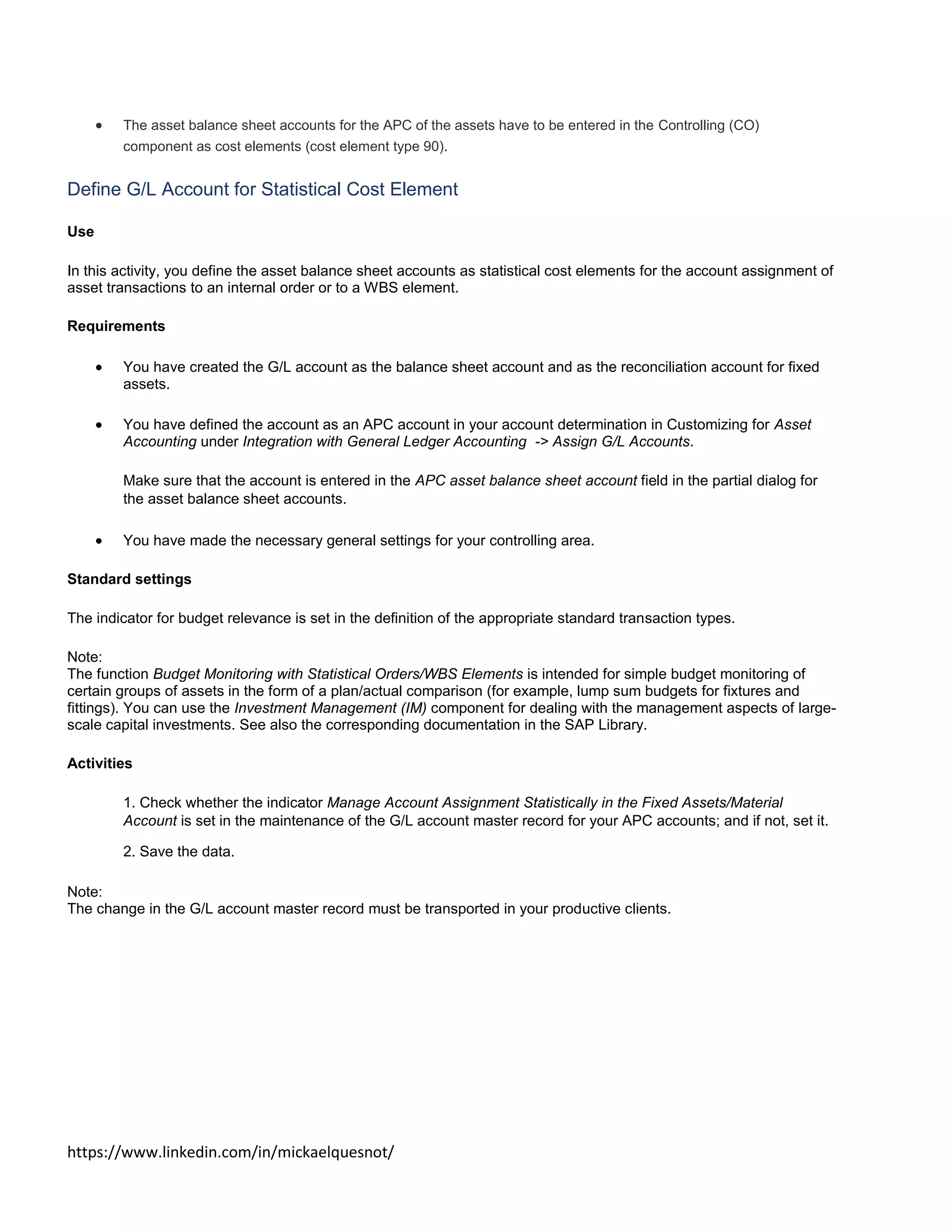 GU_SAP S4 HANA_Budget Monitoring Using Statistical Orders or WBS ...