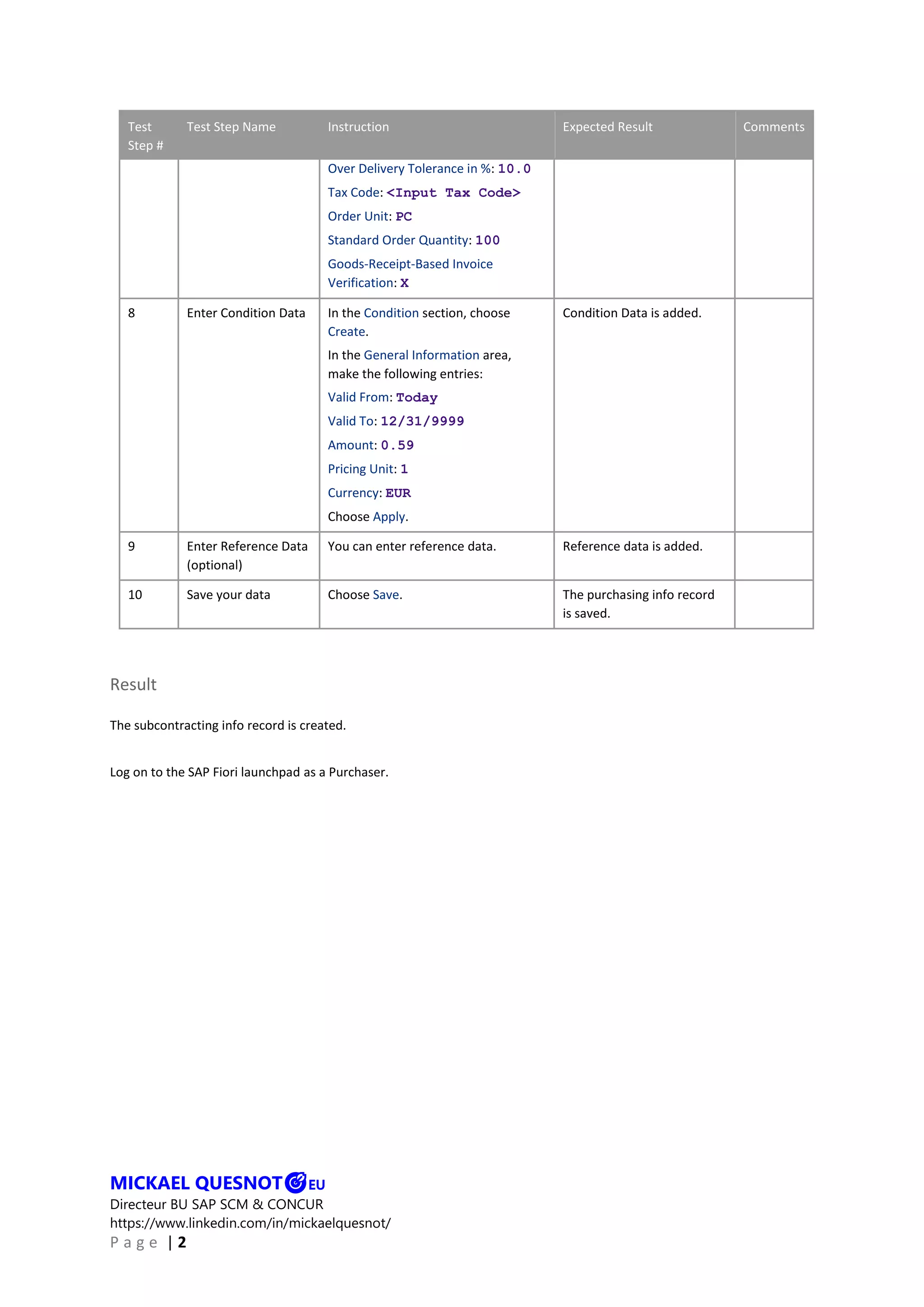 GU_SAP S4 HANA CLOUD_Creating Subcontracting Purchasing Info Record (BMY).docx