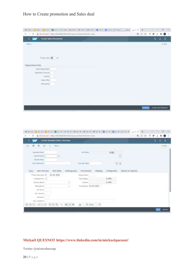 GU_SAP S4 HANA CLOUD_How to Create promotion and Sales deal.docx | Sales | Business