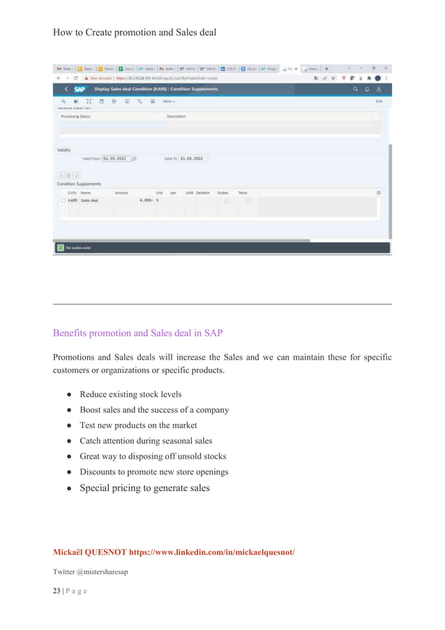 GU_SAP S4 HANA CLOUD_How to Create promotion and Sales deal.docx | Sales | Business