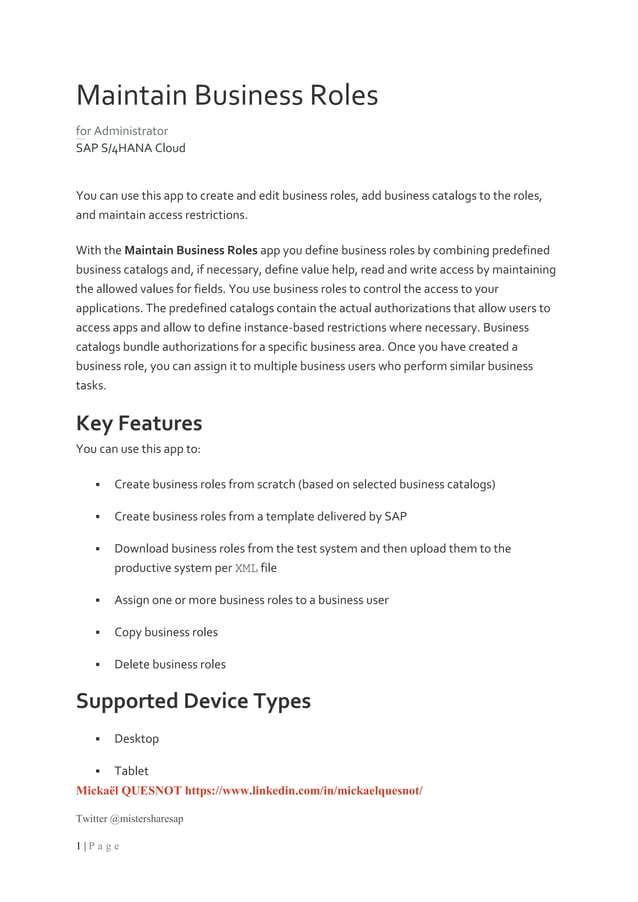 GU_SAP S4 HANA CLOUD_Maintain Business Roles.docx